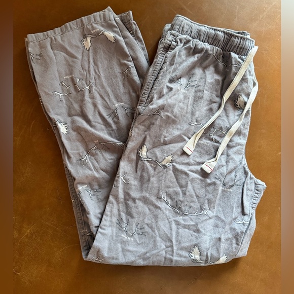 J. Crew | Pants | J Crew Gray Lounge Pants With Antler Design | Poshmark
